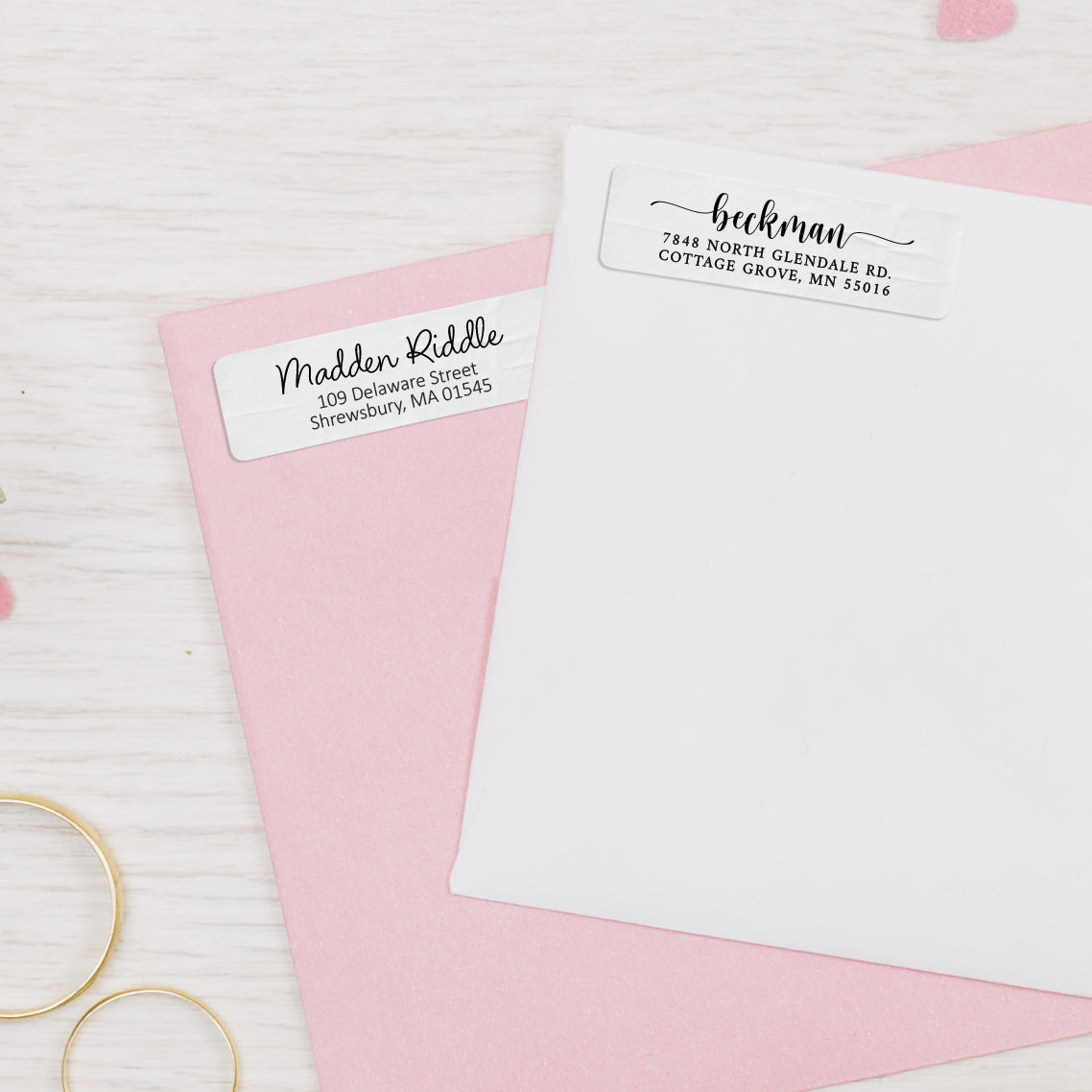 Script Return Address Labels – Evrest Press